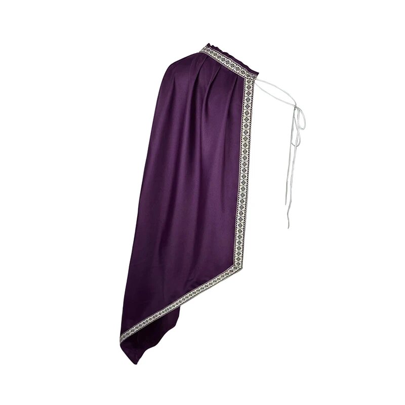 Средневековая накидка Мушкетер из полиэстера Фиолетовый, фиолетовый