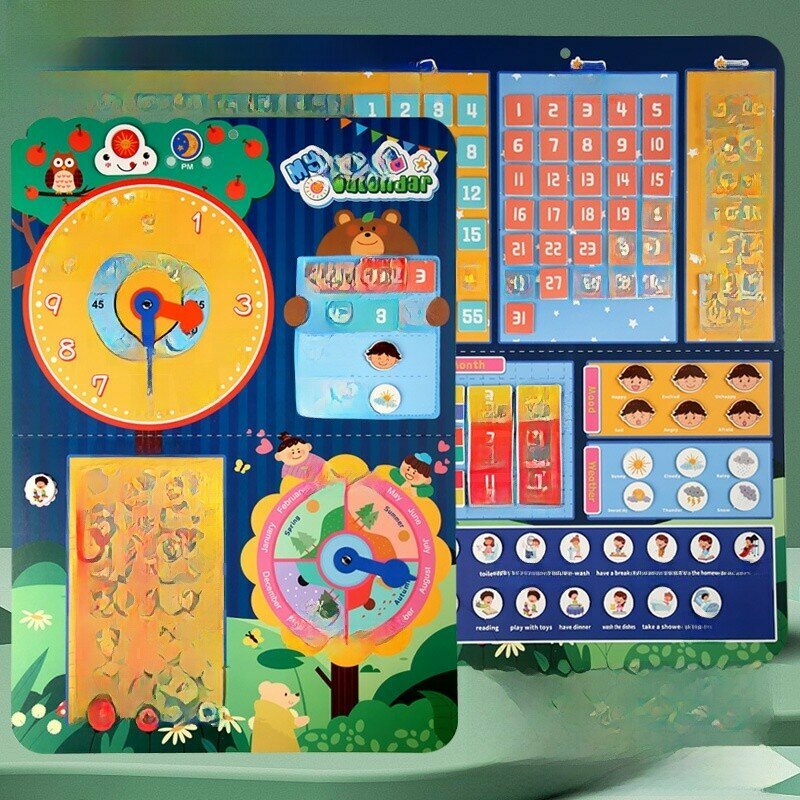 Образовательная календарная игра для дошкольников с распознаванием дат и погоды для развития когнитивных навыков ребенка