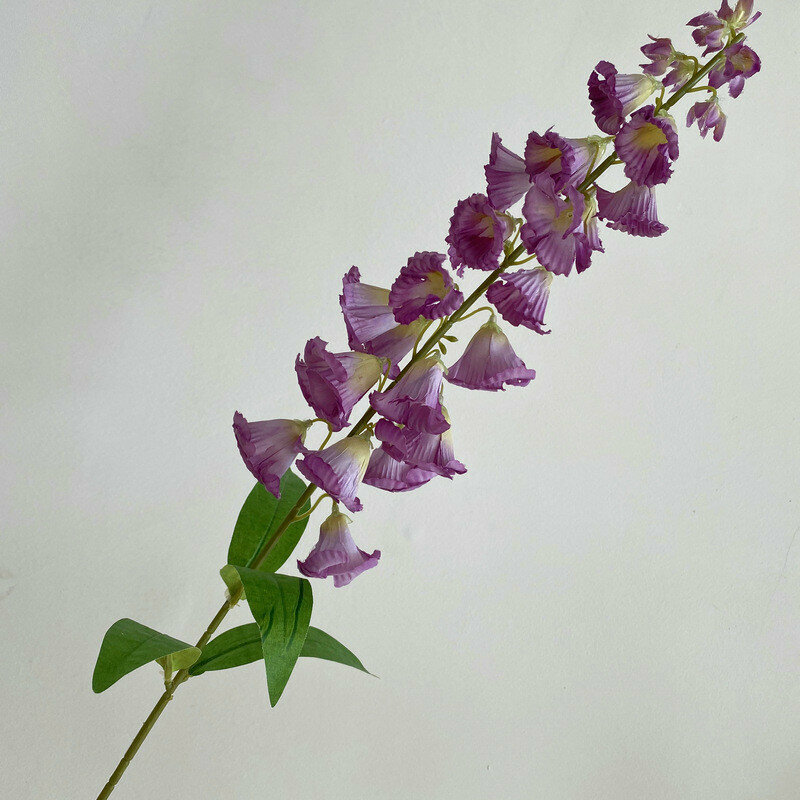 Звеньевой колокол drunken horse 90см бархат цветы свадебный домашний декор фотостенд светло-фиолетовый