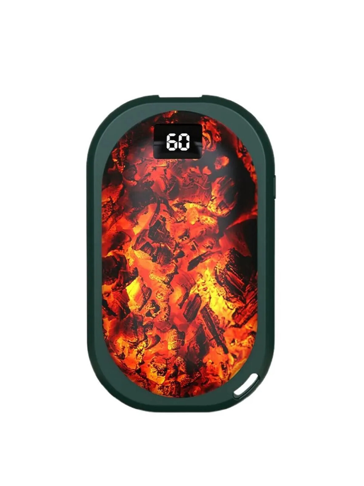 Грелка для рук повербанк многоразовая самонагревающаяся для охотников, рыболовов и активных спортсменов, цвет зеленый