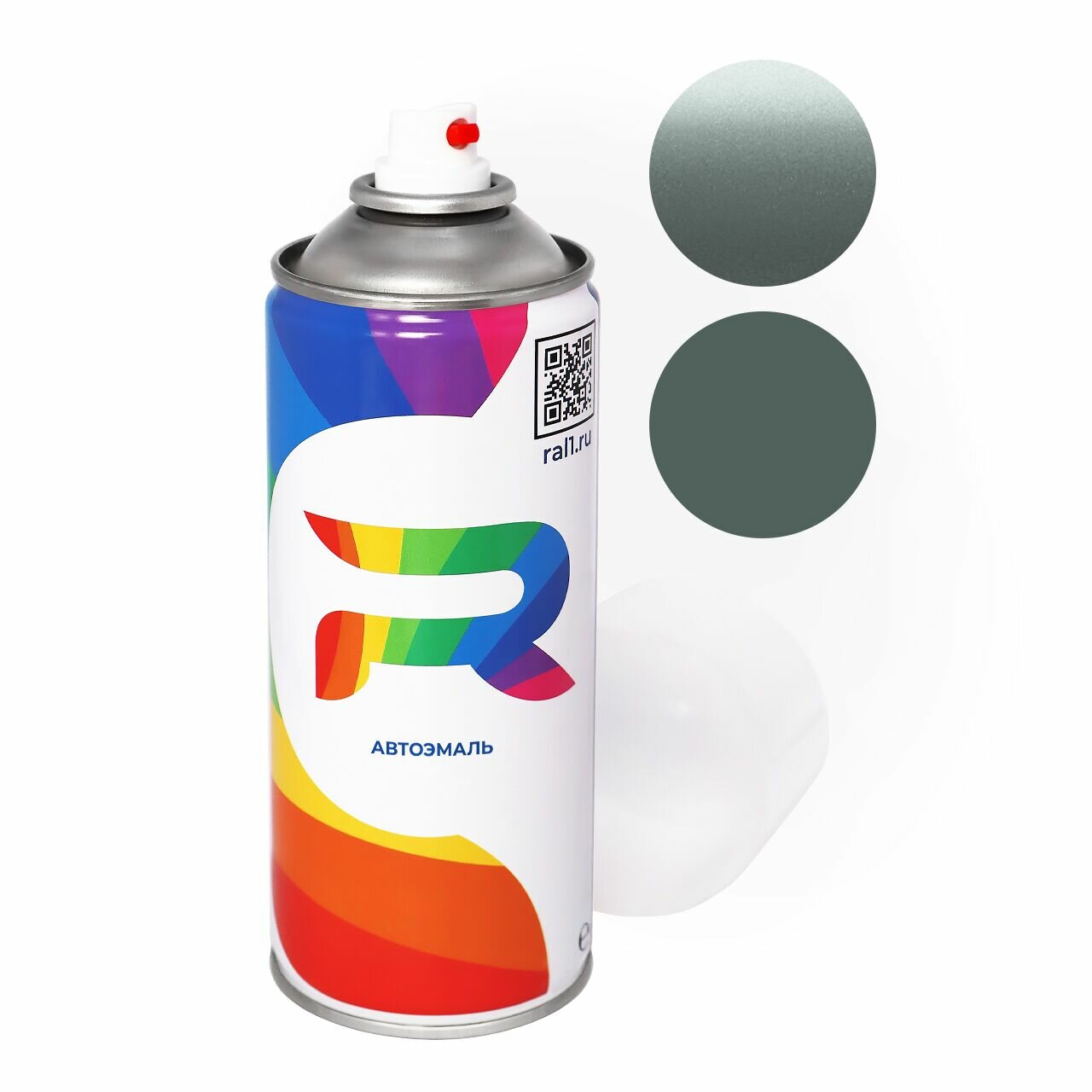 Автоэмаль аэрозольная Ford 8CNE, 8CNEWWA, GCM, T6, T7, TH, ZDH, PN3JQ - Thunder (Базовая краска, Перламутровый металлик двухслойный, Зелено-серый) баллон 520 мл.