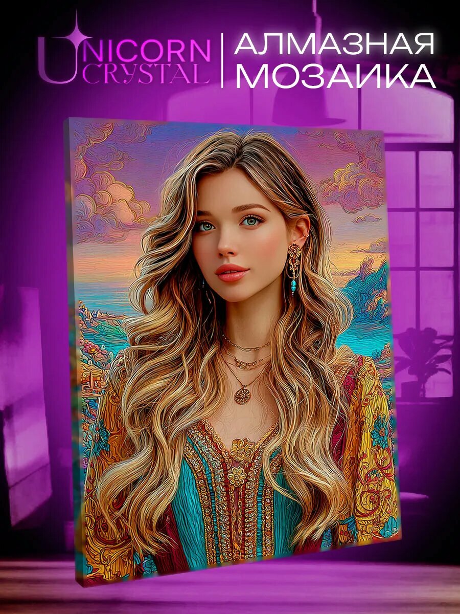 Алмазная мозаика Девушка
