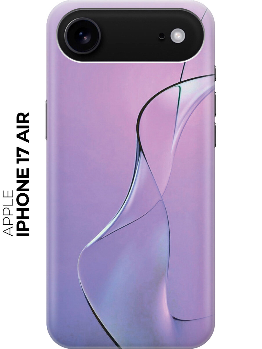 Силиконовый чехол на Apple iPhone 17 Air с принтом "Сиреневый изгиб"