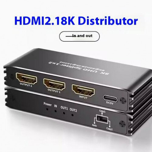 HDMI 8K сплиттер Ks-is KS-737A на 2 порта актив
