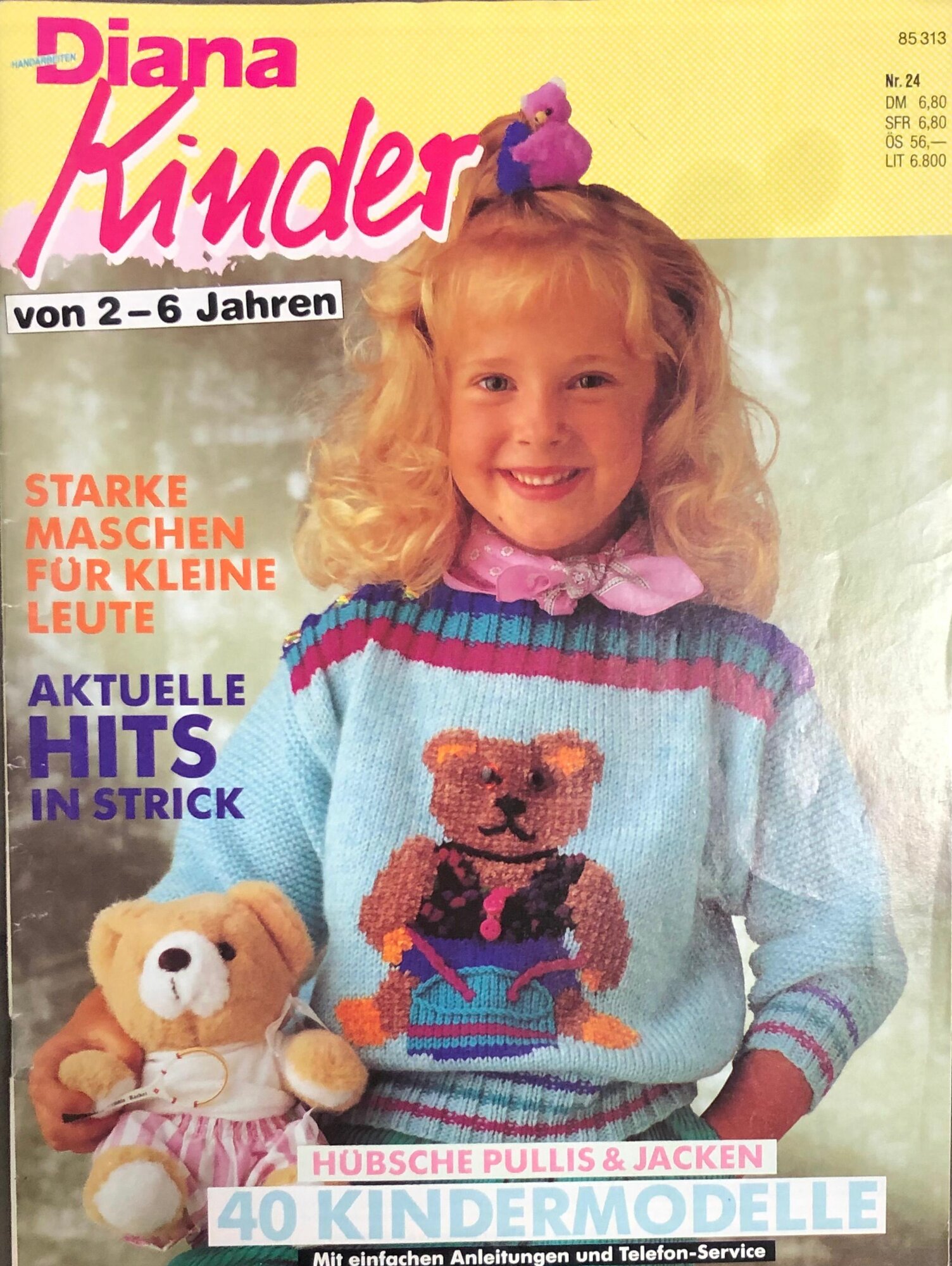 Журнал Диана Diana Kinder Киндер № 24 1990 вязание на немецком # 97