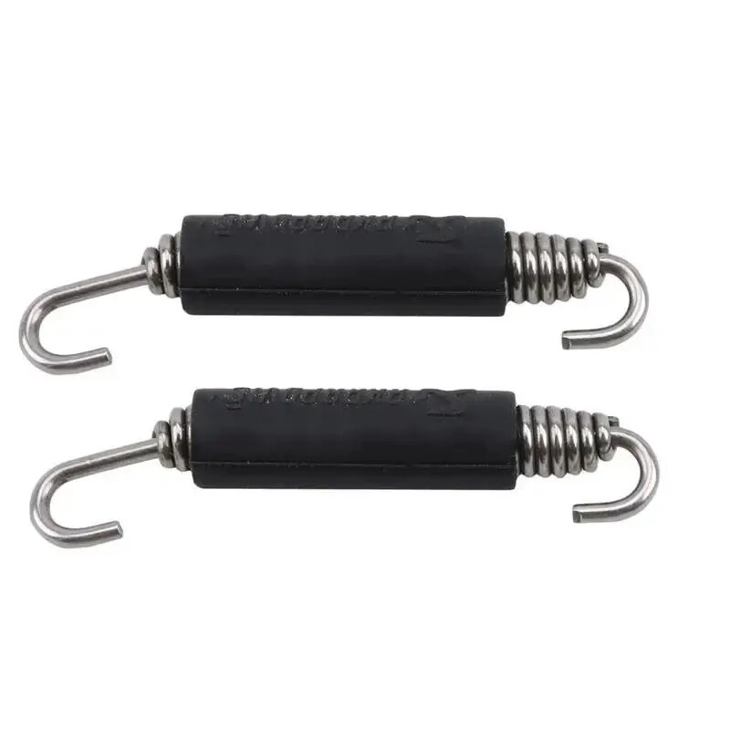 Комплект Из 2 Универсальных Мотоциклетных Глушителей Из Нержавеющей Стали С Пружинными Соединительными Крюками Для Труб