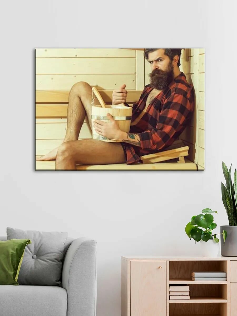 Картина на стену "Баня", 70х50 см