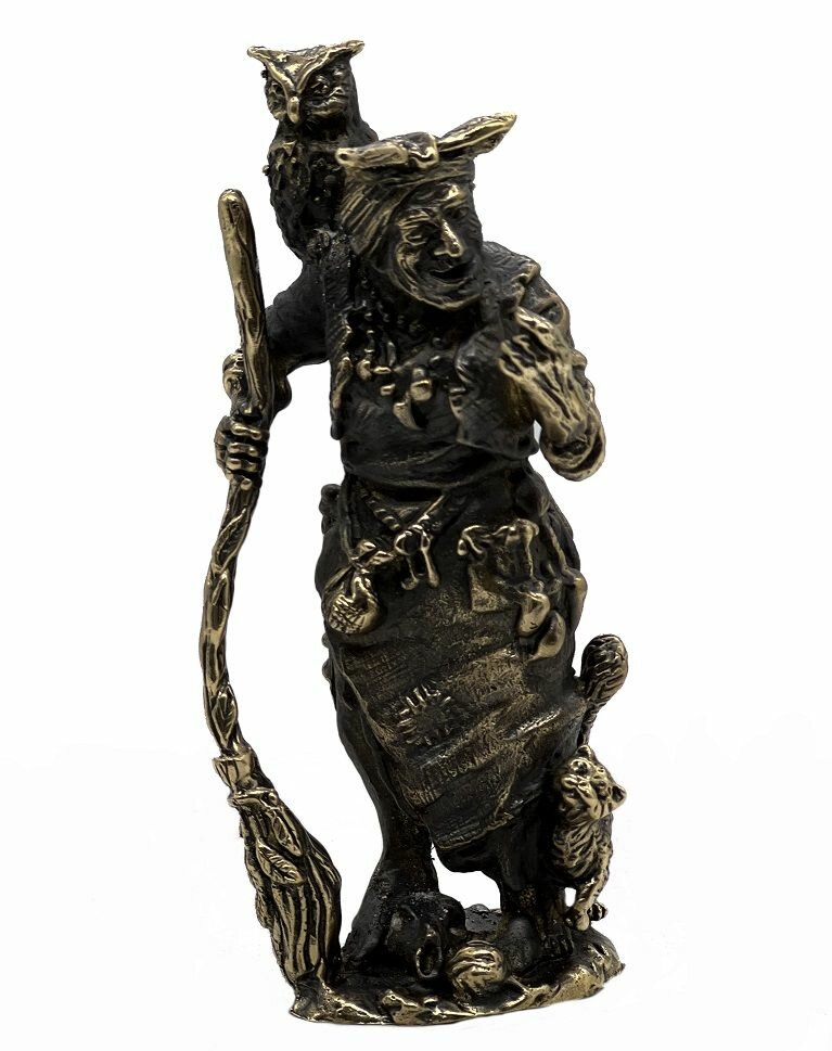 Декоративная статуэтка, Баба Яга, малая. Коллекция "Русские народные сказки".