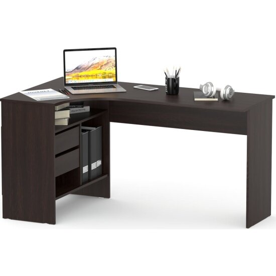 Стол компьютерный Мебельная Фабрика "сокол" СПм-25 Левый Венге