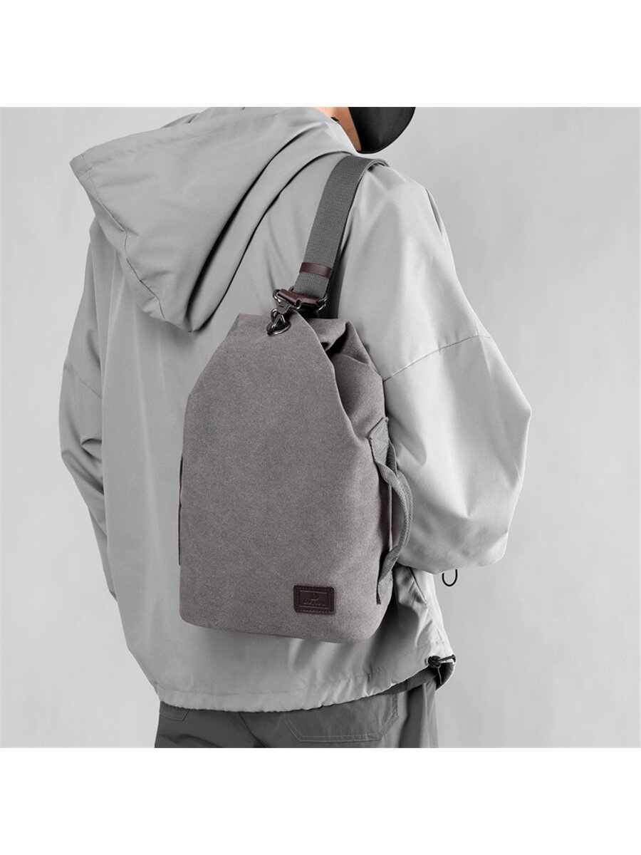 Сумка-слинг для мужчин/женщин, холщовая нагрудная сумка, повседневный рюкзак на одно плечо, ретро сумка через плечо, Многофункциональная сумка-мессенджер, Легкий рюкзак