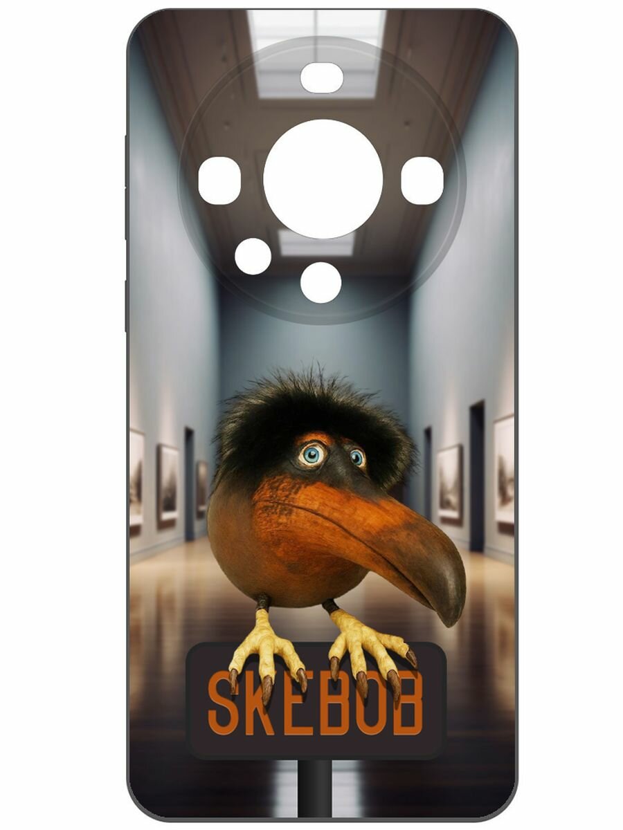 Чехол-накладка Krutoff Soft Case Скебоб для Huawei Mate 60 черный