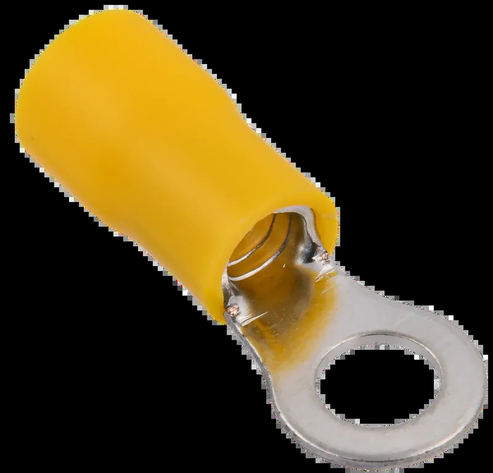 Наконечник НКИ 5,5-5 GENERICA, кольцевой, латунь, изоляция ПВХ, желтый, 4-6мм, 100шт