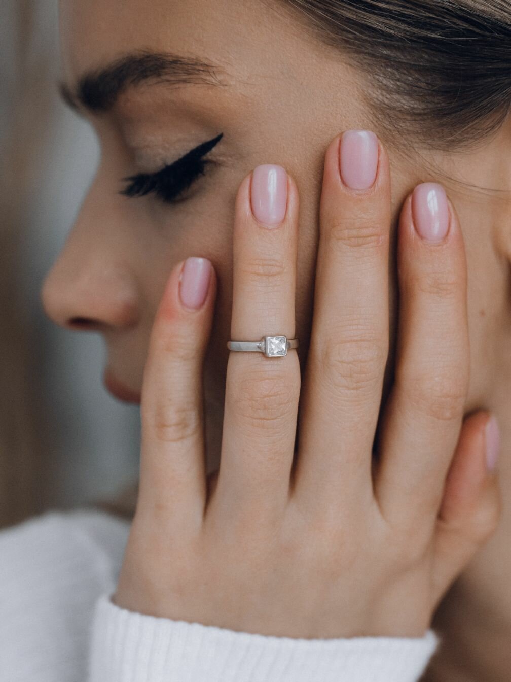 Кольцо на фалангу Island Soul, серебро, 925 проба, циркон