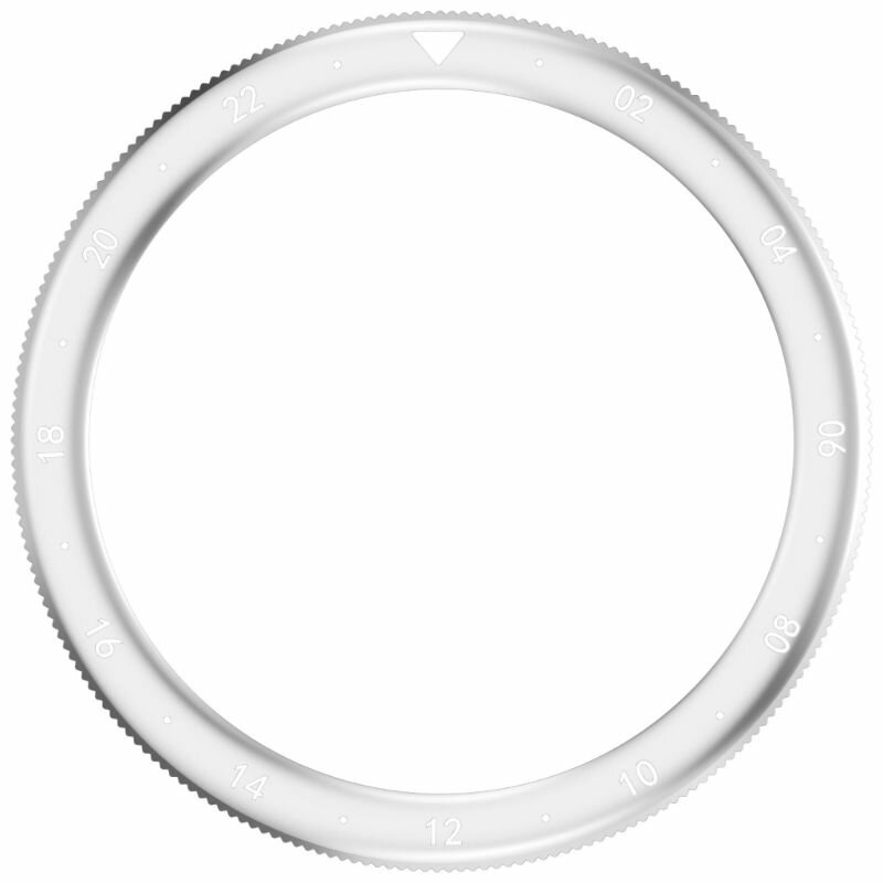 Универсальный Безель Xiaomi Watch S4 / S3 из нержавеющей стали-серебристо-белый с двумя Часовыми поясами