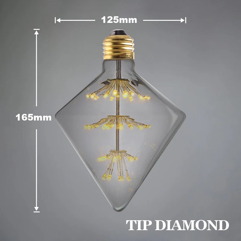 LED лампа Эдисон Genixgreen TIP DIAMOND