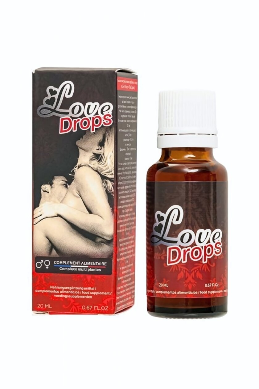 Возбуждающие капли 'Love Drops' 20мл, водная основа, для мужчин и женщин