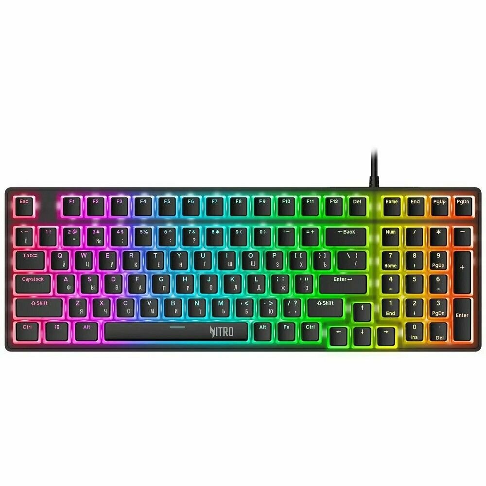 Acer Nitro OKW303 ZL. KBDCC.01D механическая черный серый USB for gamer LED