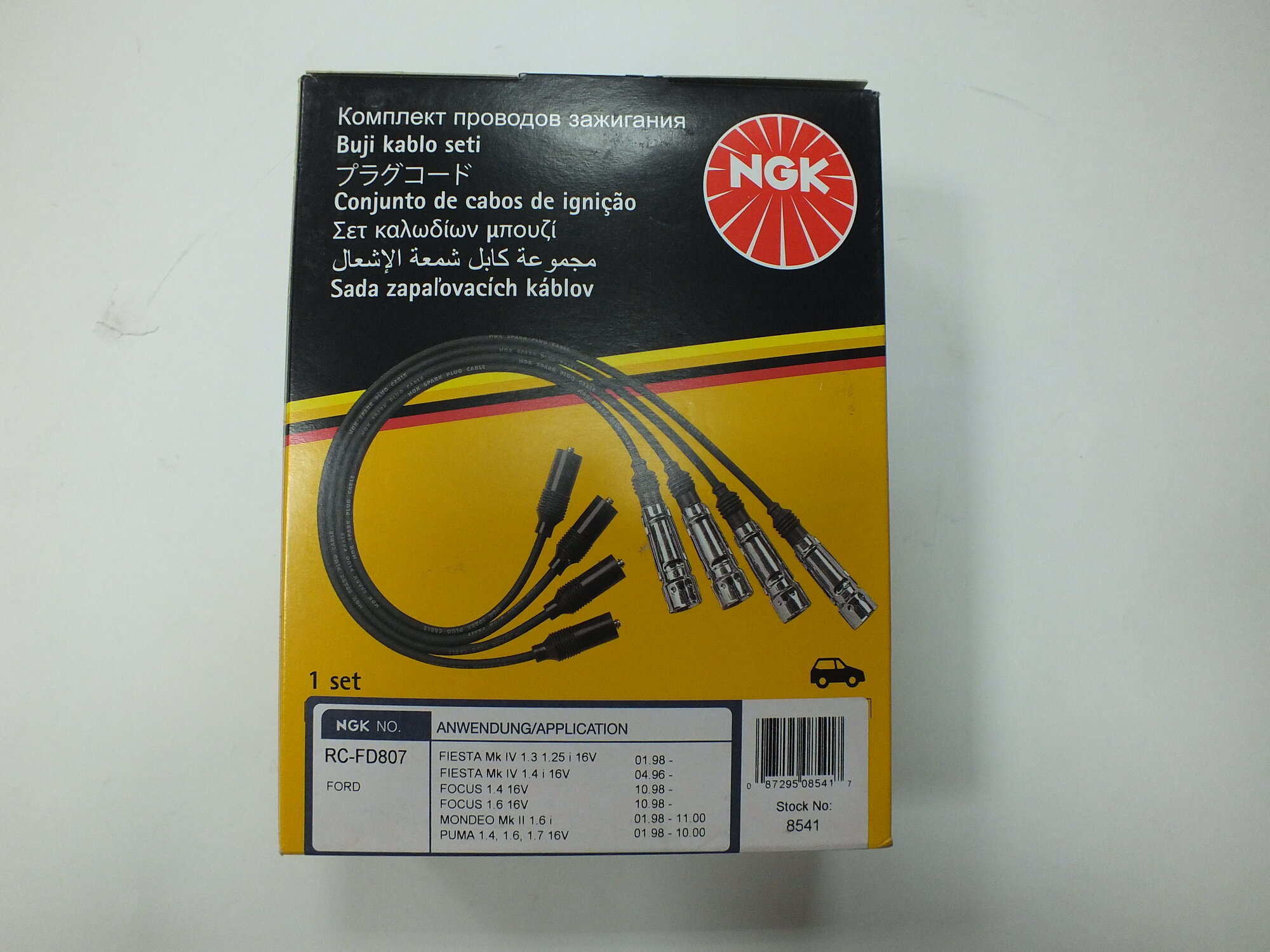 Комплект высоковольтных проводов All World Cars, для Ford Focus, черный 8541/NGK