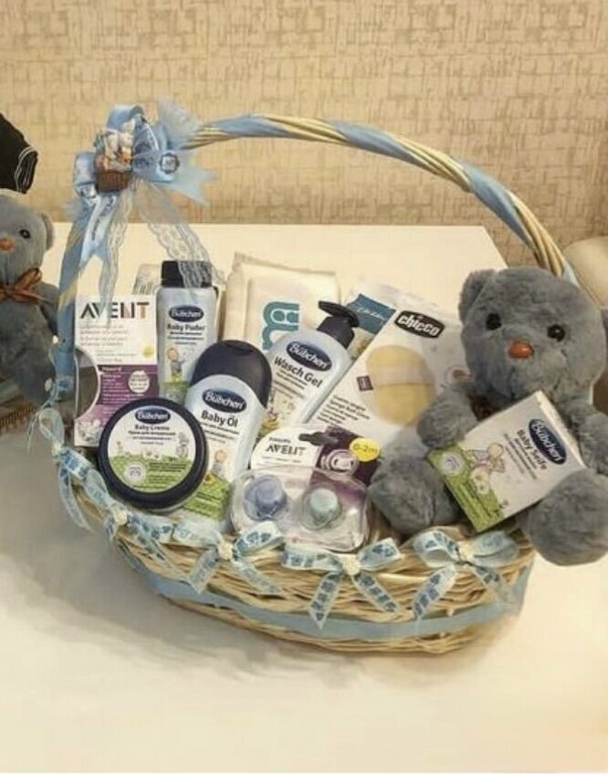 Подарочная корзина, с детской косметикой, для новорожденного, идеальный подарок на выписку