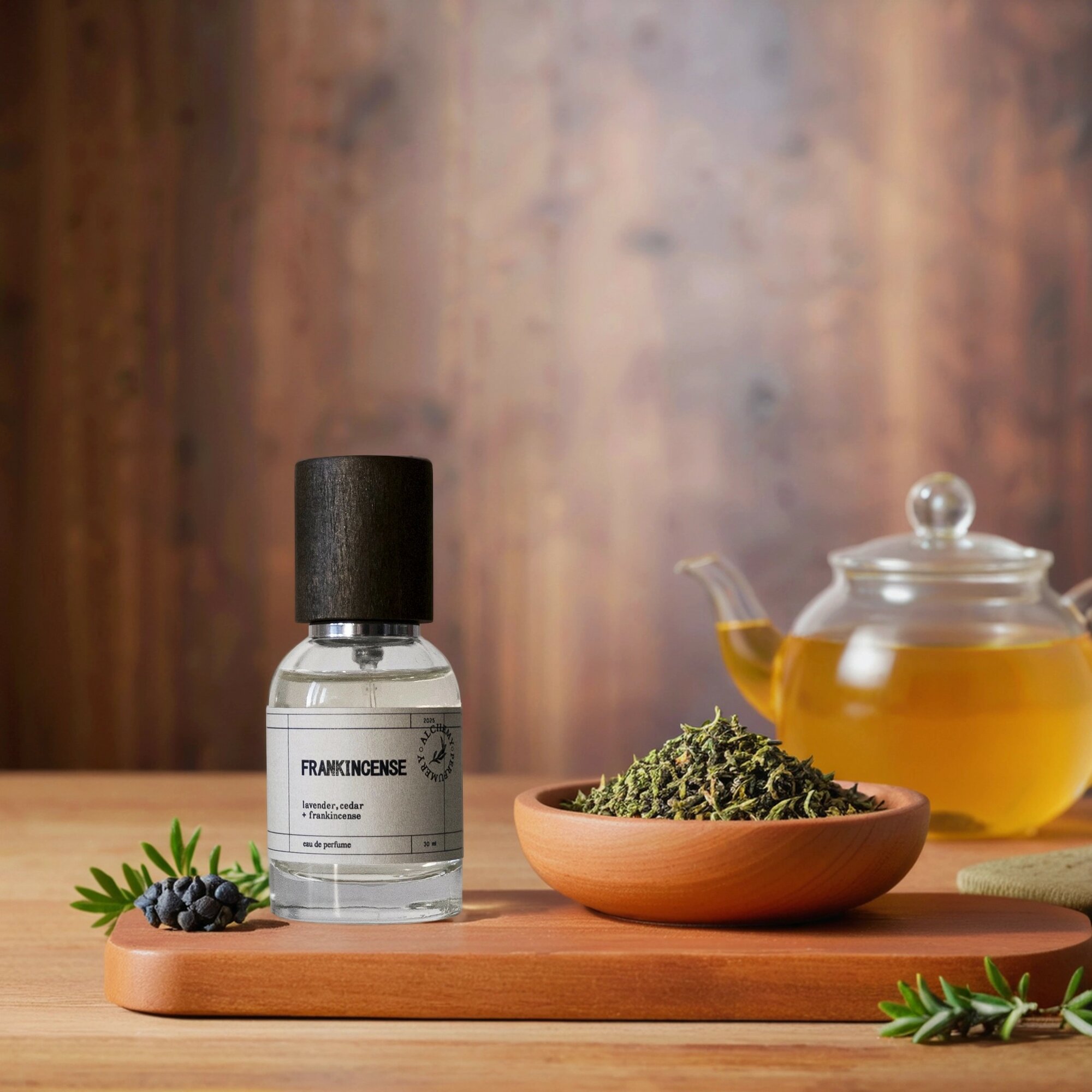 Парфюмерная вода "Frankincense" алтайского бренда парфюмерии Alchemy Perfumery, древесно-восточный аромат, 30 мл.