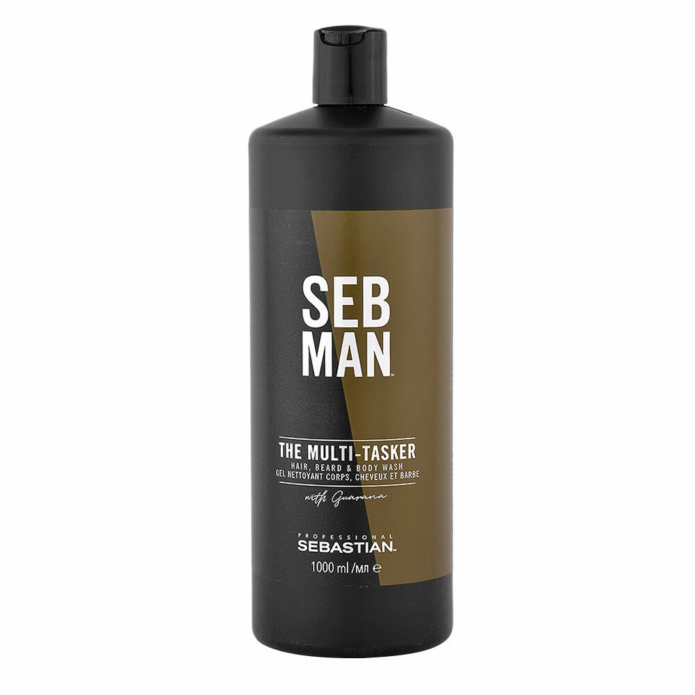 Шампунь Sebastian Seb Man The Multitasker, для волос, бороды и тела, 1000 мл