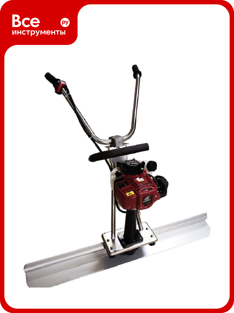 Бензиновая виброрейка YATO без лезвия, 0.9 л. с. YT-84810, 5 м, или площадок