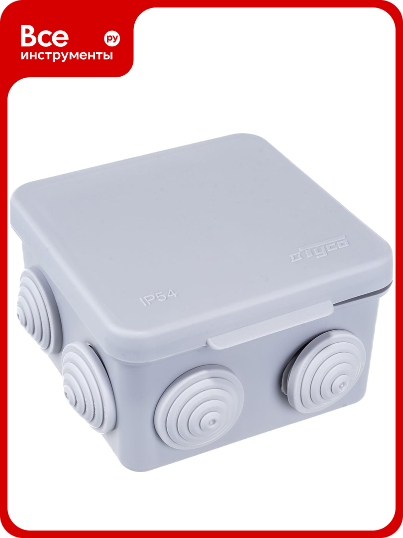 Распределительная коробка Рувинил ОП 80х80х50мм IP54 67040М