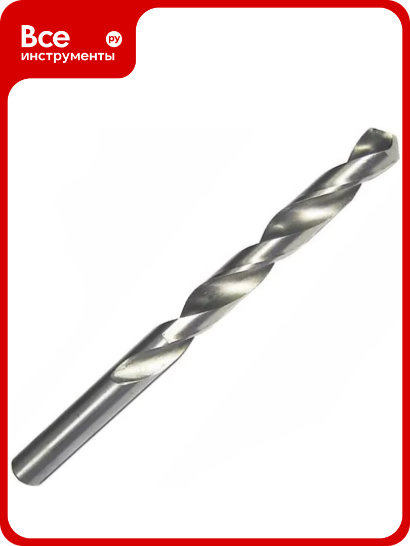 Сверло, А1, с цилиндрическим хвостовиком 8.5х75х117 мм, А1, Р6М5, в индивидуальной упаковке Резолюкс 30685