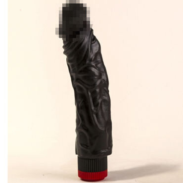 Биоклон Вибратор реалистичной формы, черный С многоскоростной вибрацией