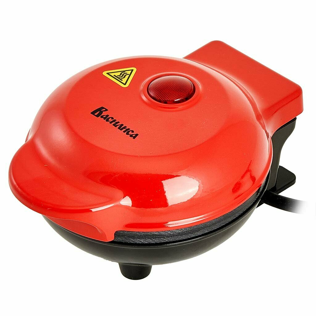 Вафельница электрическая Ø12 см "Венская" Василиса ВА-5402 красная, 500 Вт