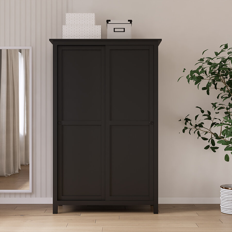 Шкаф Хемнэс/Кымор, 120х197х59 см, черный