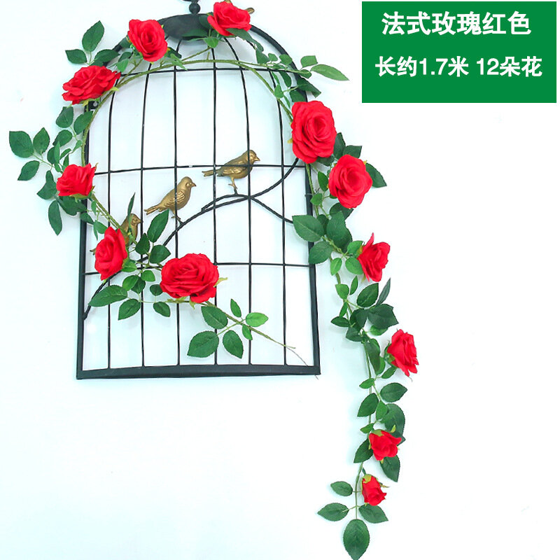 Декоративная сетка "Имитация растений знаменитостей", красная полоска французской розы