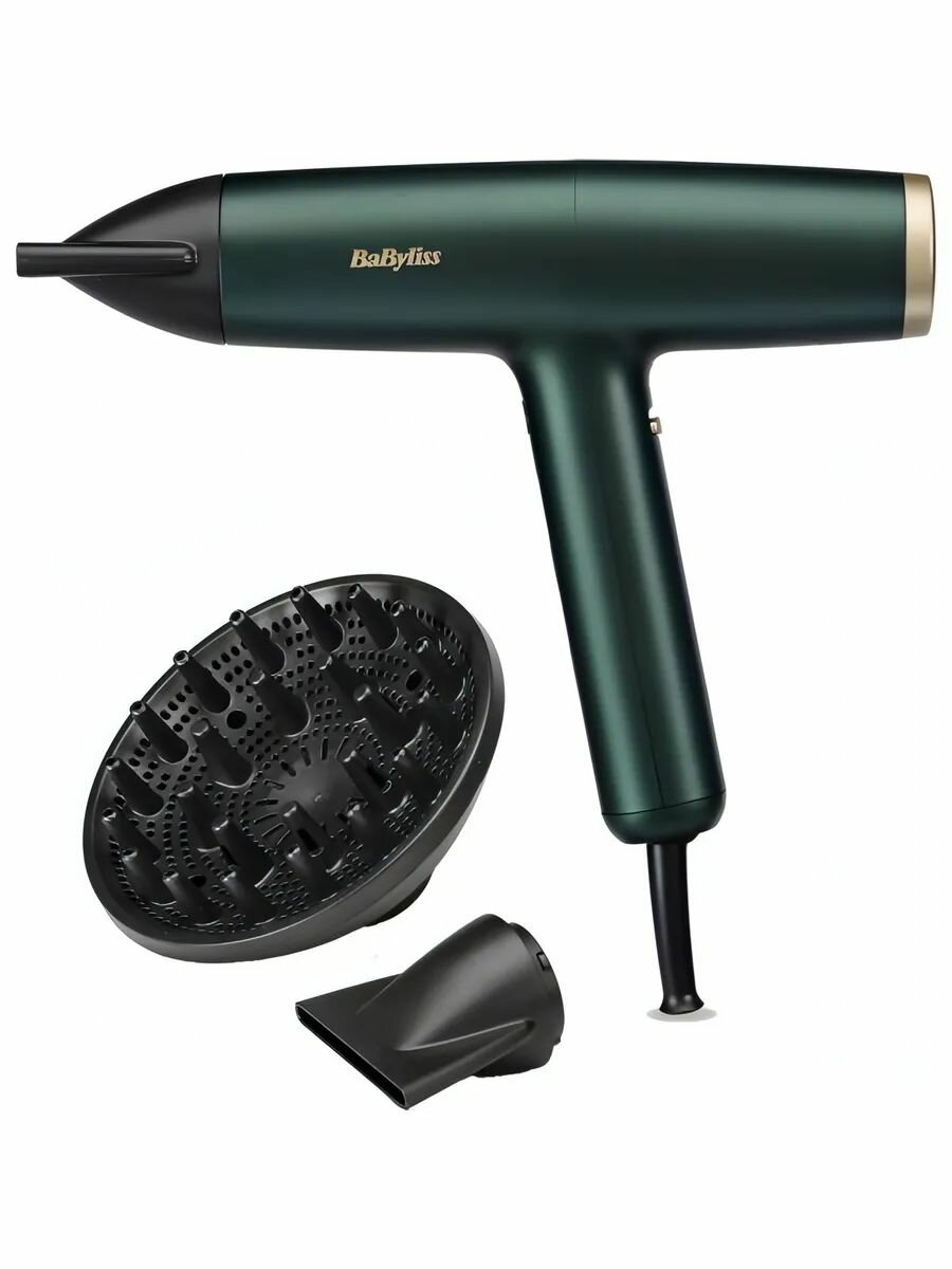 Фен Babyliss D6555DE, профессиональный, 3 скорости, 4 температуры, длина шнура 3 м