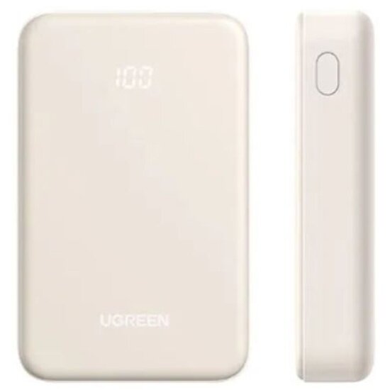 Внешний аккумулятор Ugreen PB531 (55837B) 30W, 20000mAh, бежевый
