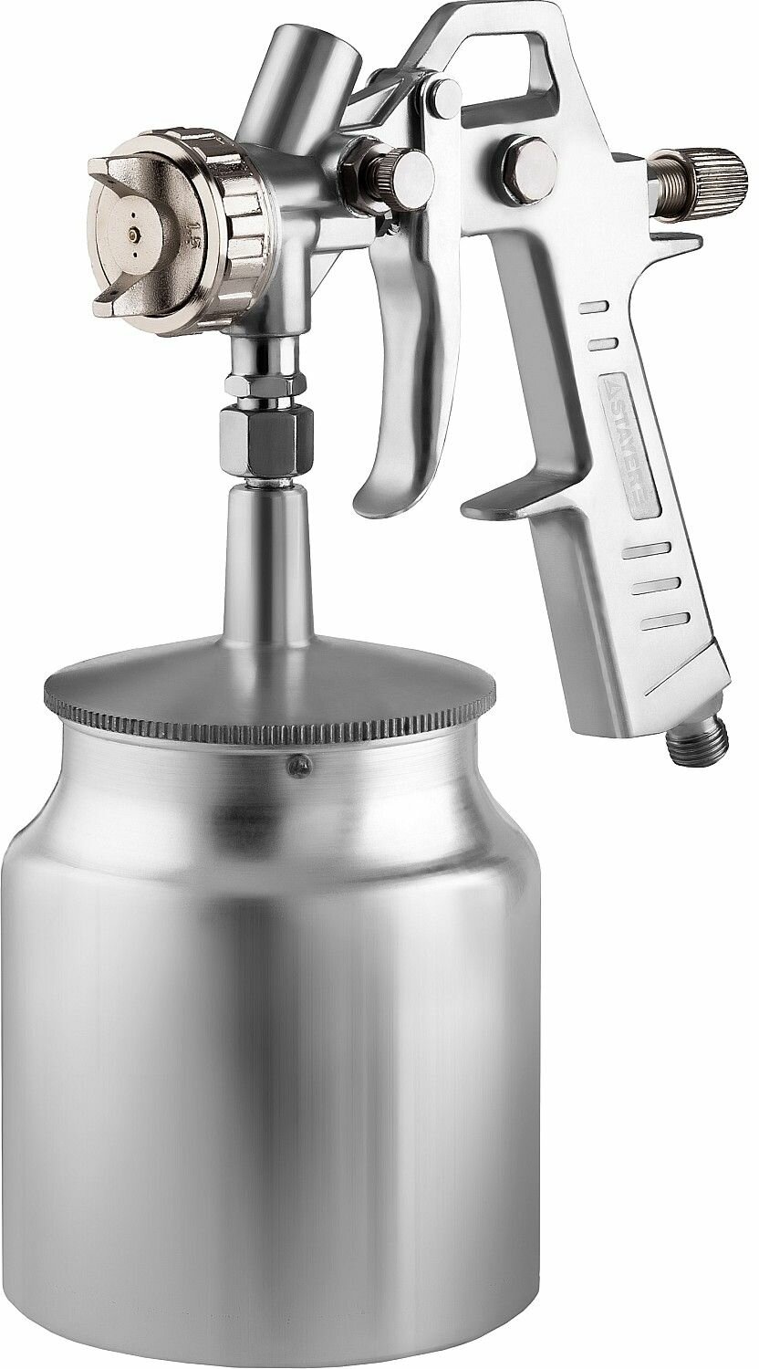 Краскопульт STAYER ORION S, пневматический, диаметр сопла 1.5 мм, нижний бачок