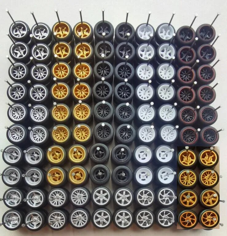 Акция 50 комплектов (для 50 автомобилей) 1/64 легкосплавные автомобильные колеса с шинами для горячего колеса/матчевой коробки/Domeka/Tomy 1:64 модель автомобиля, same as picture E