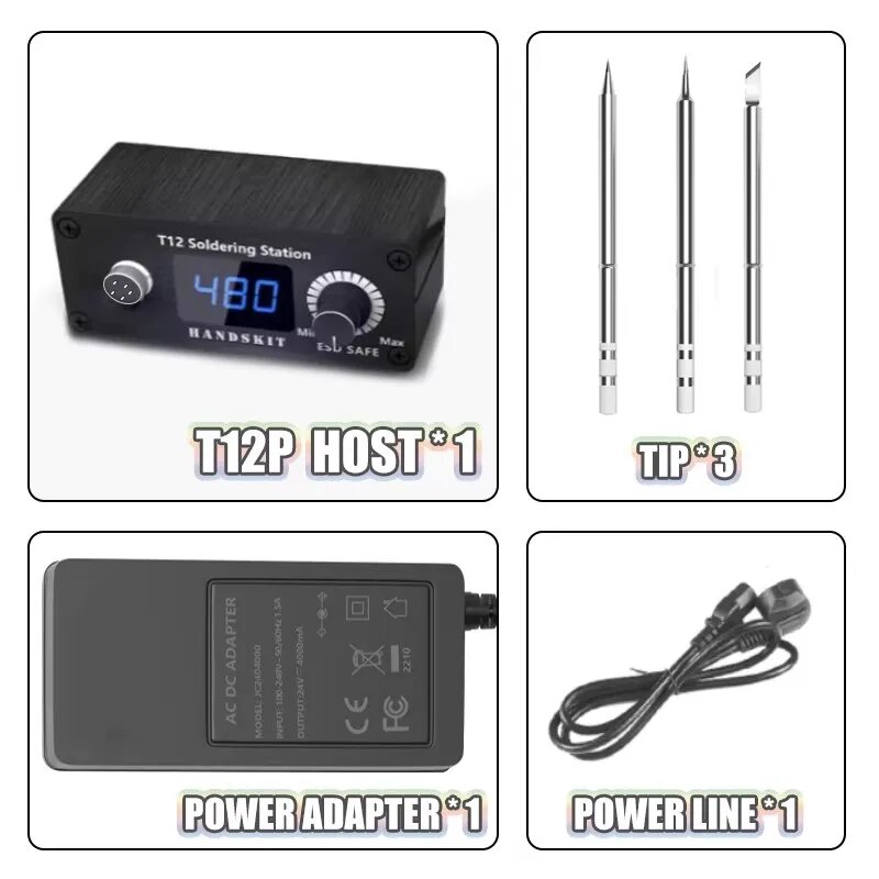 Handskit T12 паяльная станция EU Plug 220V