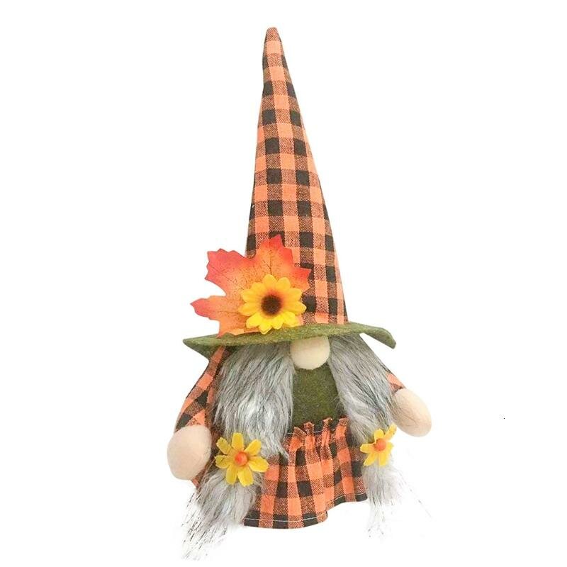 Фестиваль Урожая Кленовый Лист Подсолнух Украшение Безликой Куклы-Шляпа Из Фетра Женская