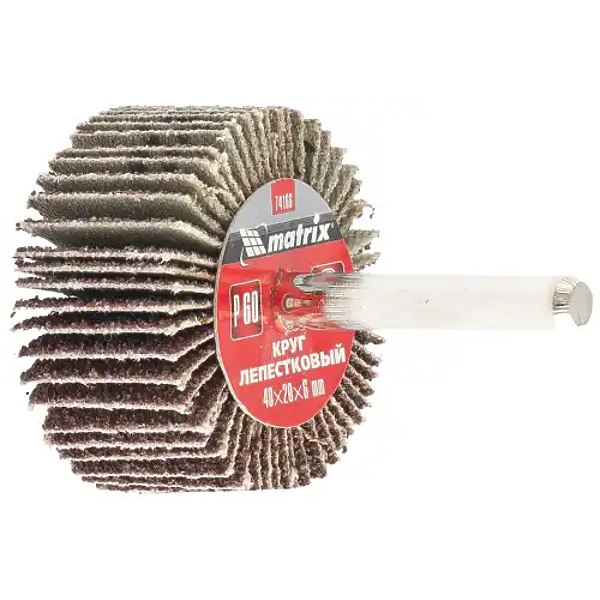 MATRIX 74167 круг лепестковый для дрели, 40x20x6 мм, p 80 matri