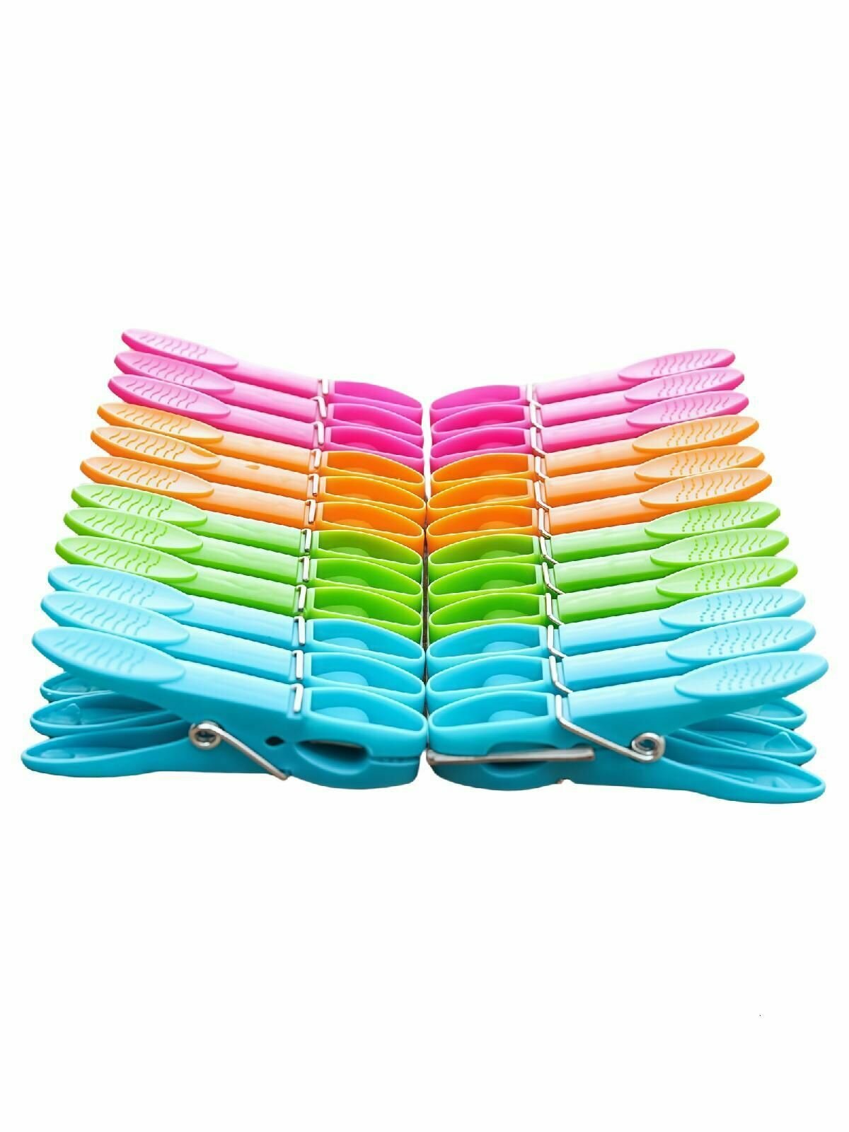 1 комплект пластиковых прищепок для белья, ветрозащитных и сушильных прищепок, дорожных пластиковых зажимов-24 шт.