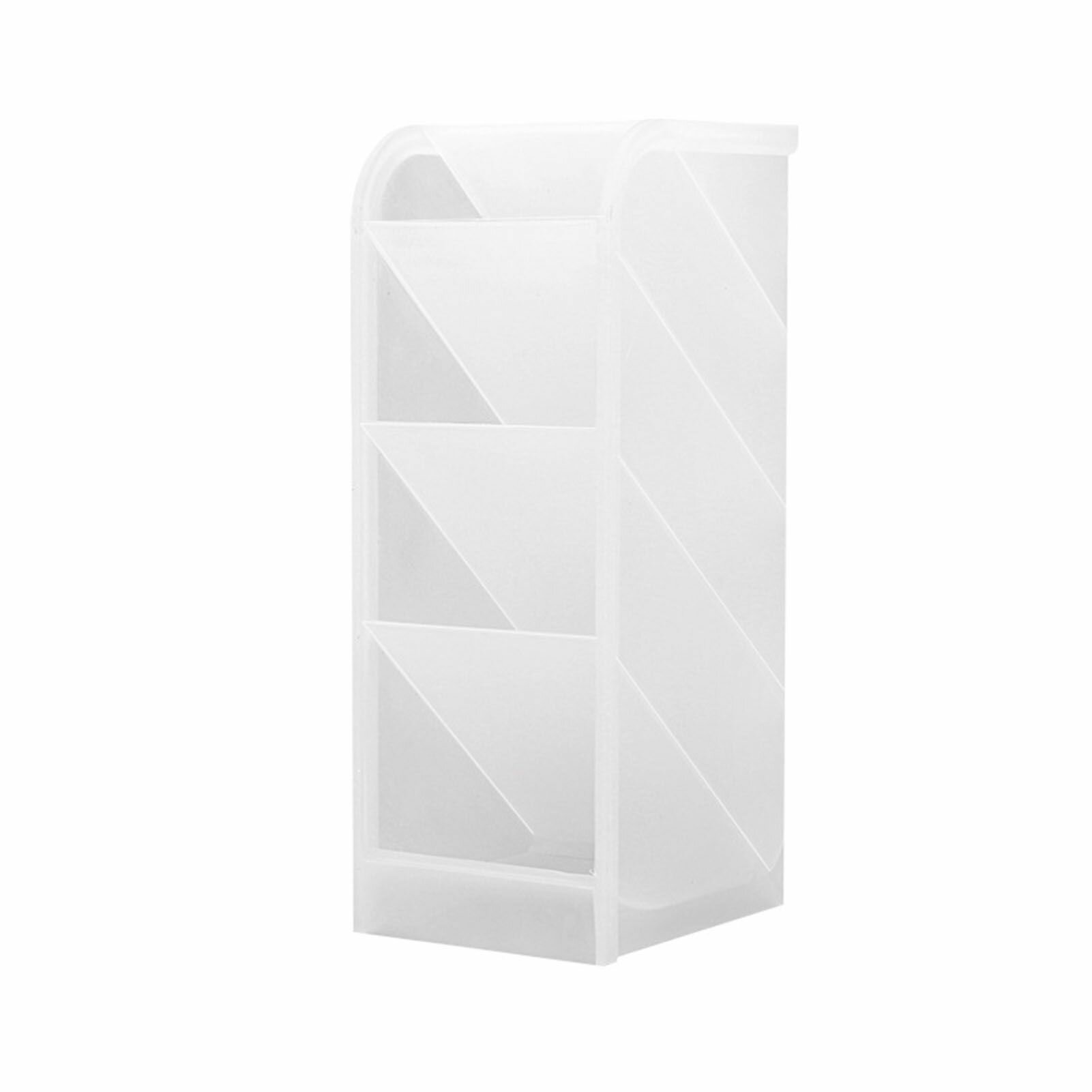 Настольный прозрачный матовый держатель для карандашей, 4-х уровневый косой тип, многофункциональная кисточка для макияжа, органайзер для губной помады