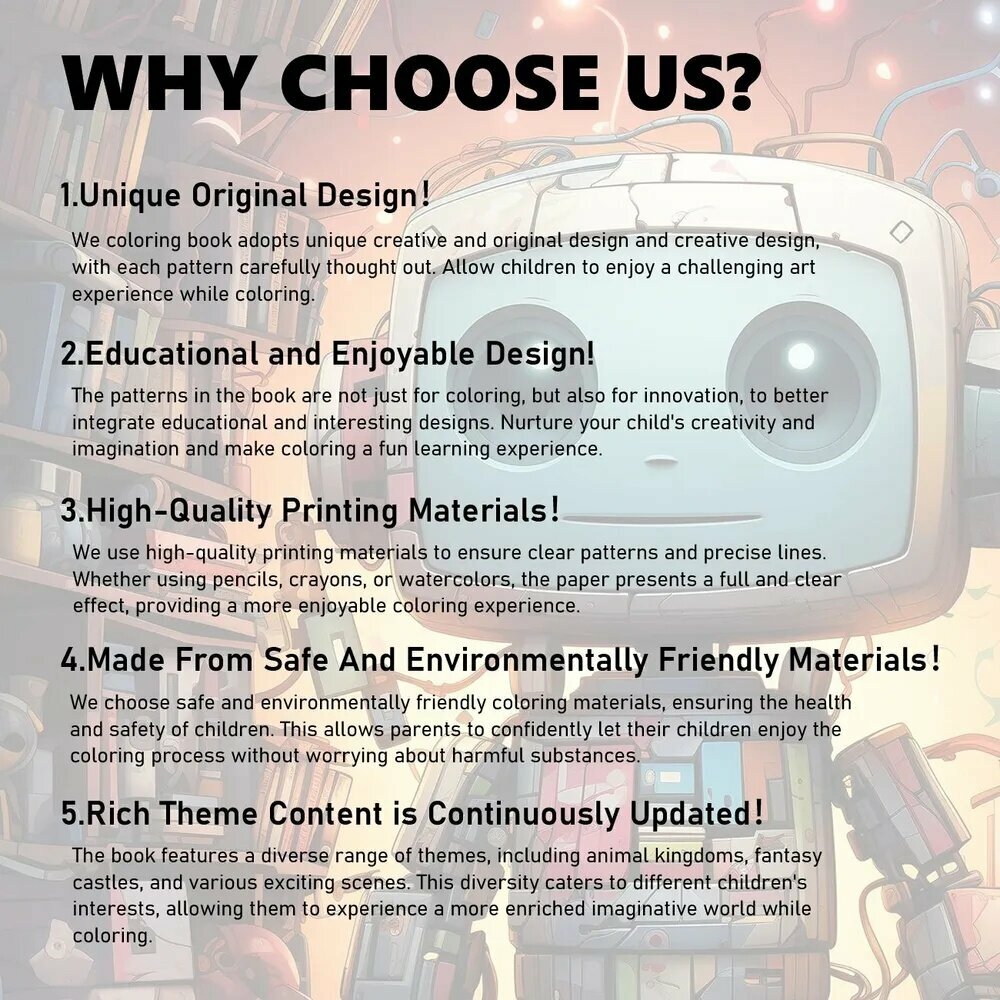 Книжка-раскраска Механические, Альбом для рисования Механические, высокое качество Книга каракулей, 20 см*20 см, подходит для раскрашивания как взрослыми, так и детьми