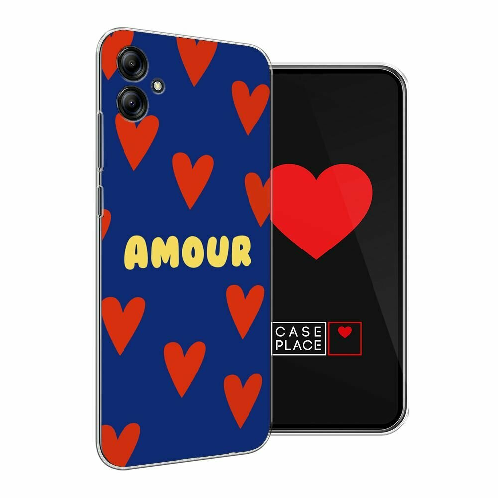 Чехол на Samsung Galaxy A04e / Самсунг A04e с принтом "Amour art - 14 февраля" — фото 1