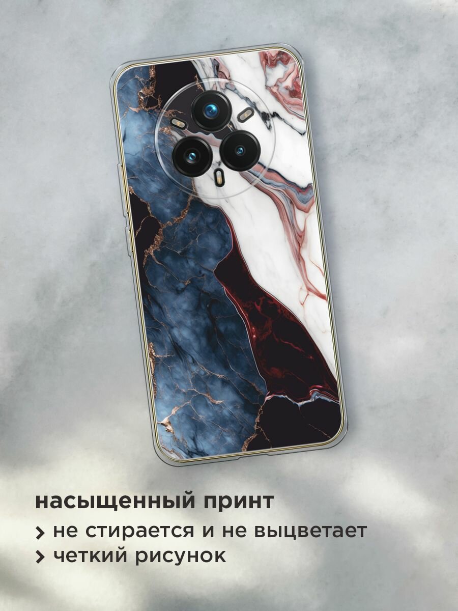 Чехол на Realme 14 Pro+ / Реалми 14 Про+ с принтом "Благородный мрамор" — фото 1
