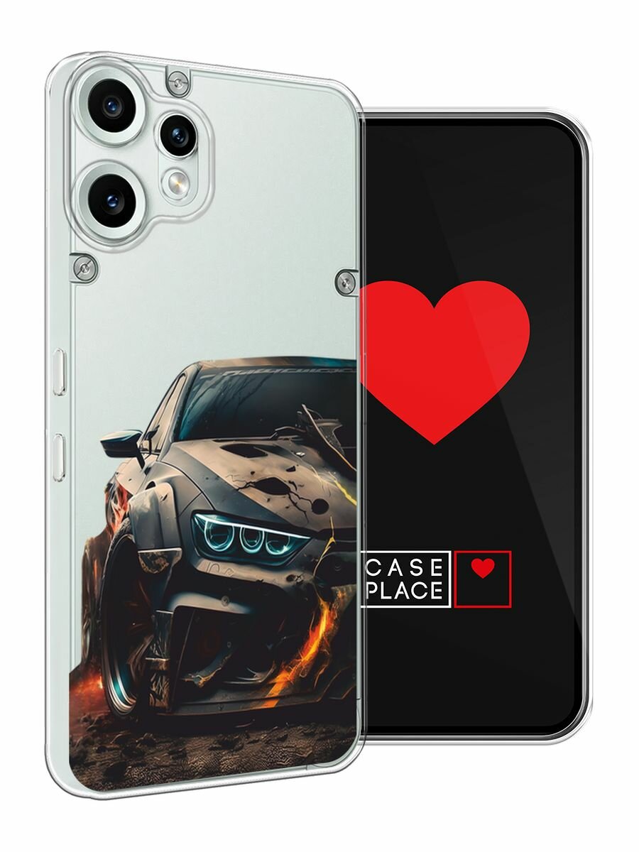 Чехол на CMF Phone 2 Pro / CMF Фон 2 Про с принтом "На износ", прозрачный — фото 1