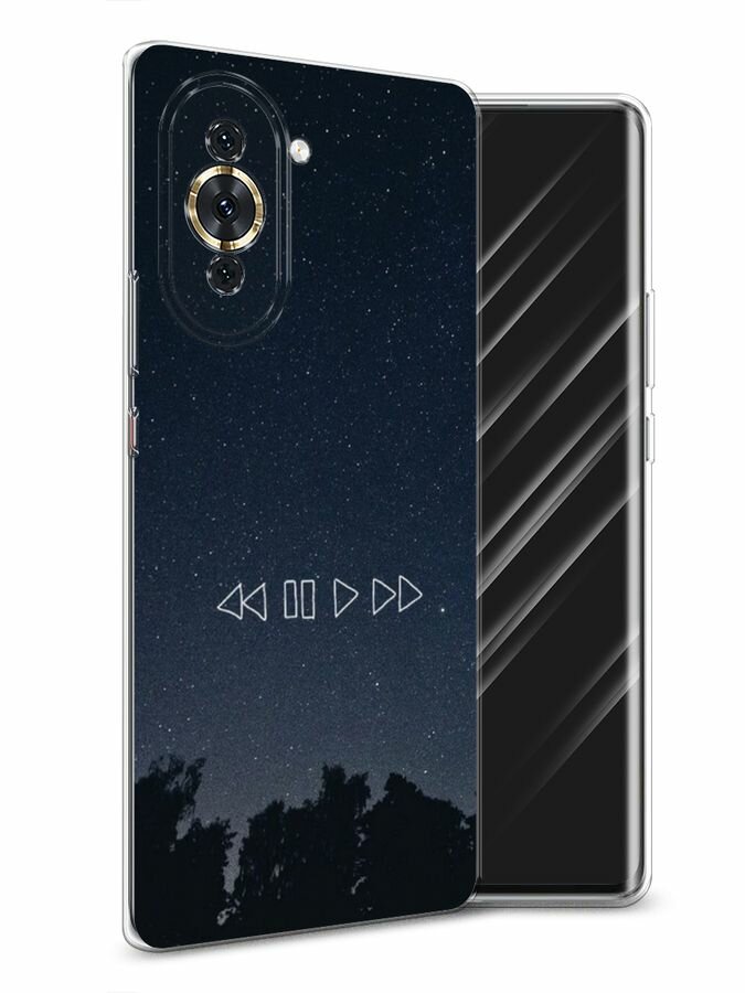 Чехол на Huawei Nova 10 / Хуавей Нова 10 с принтом "Космическая музыка"