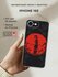 Чехол на Apple iPhone 16e/17e / Айфон 16е/17e с принтом "Самурай на красном фоне...