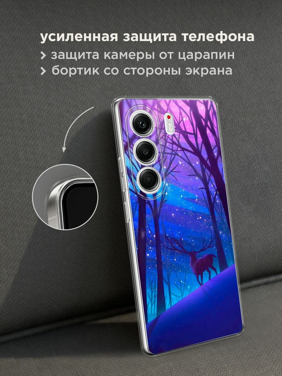 Чехол на Tecno Camon 40 Pro 5G / Текно Камон 40 Про 5G с принтом "Северный олень" — фото 1