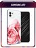 Чехол на Samsung Galaxy A03 / Самсунг Галакси А03 с принтом "Пионы на белом"