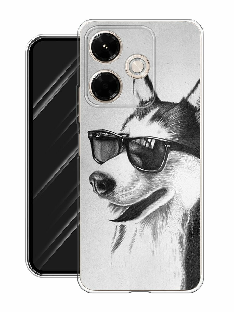 Чехол на Xiaomi Redmi 13X / Сяоми Редми 13X с принтом "Крутой Хаске" — фото 1